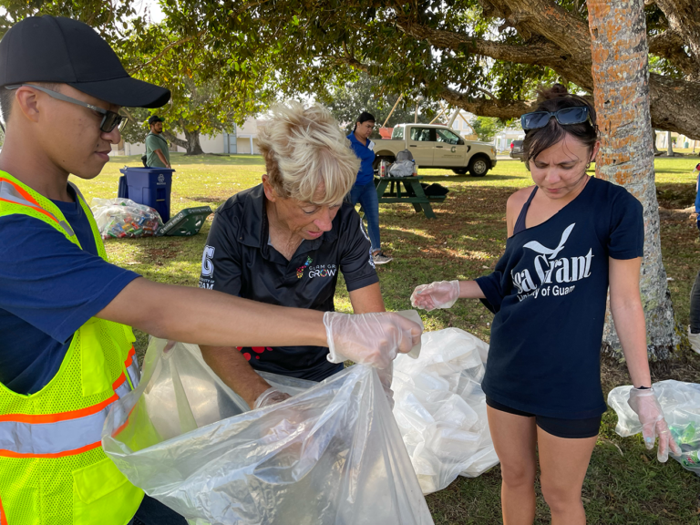 UOG CIS and Sea Grant team work for waste free Charter Day celebration ...